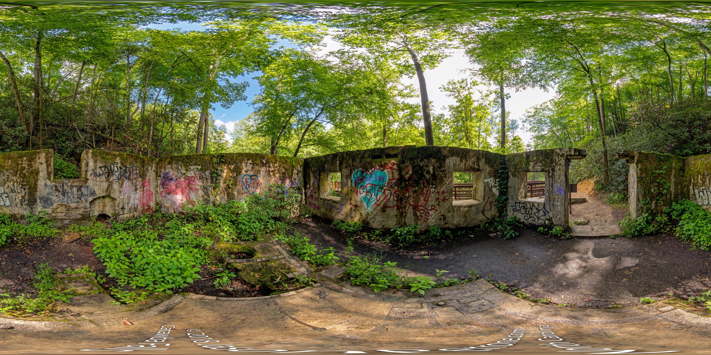 Catawba Falls Dam - Abandoned in 360