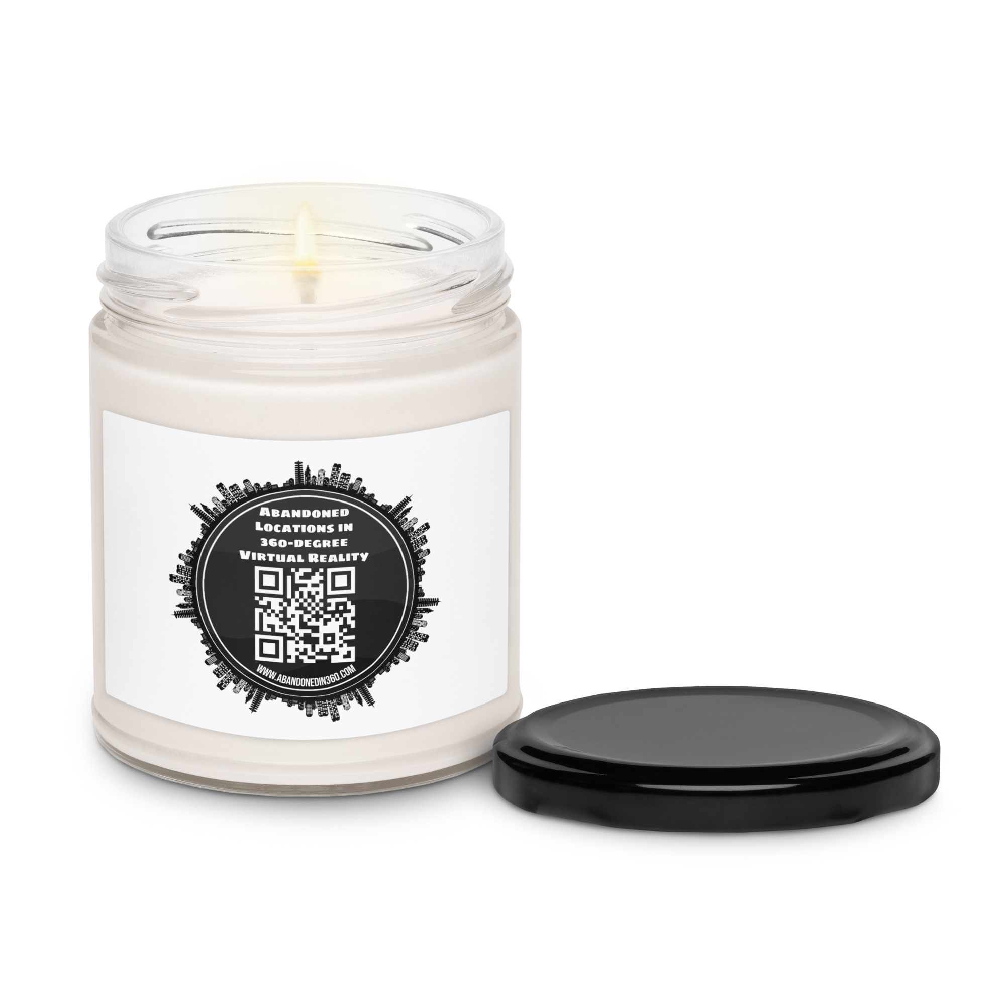 Abandoned in 360 QR Code (Scented soy candle) - Abandoned in 360